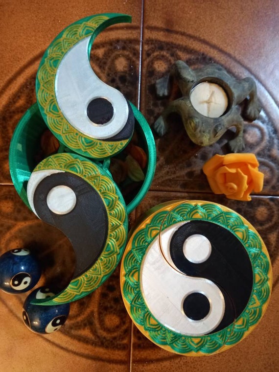 Keepsake Box Yin Yang Mechanical II | Etsy