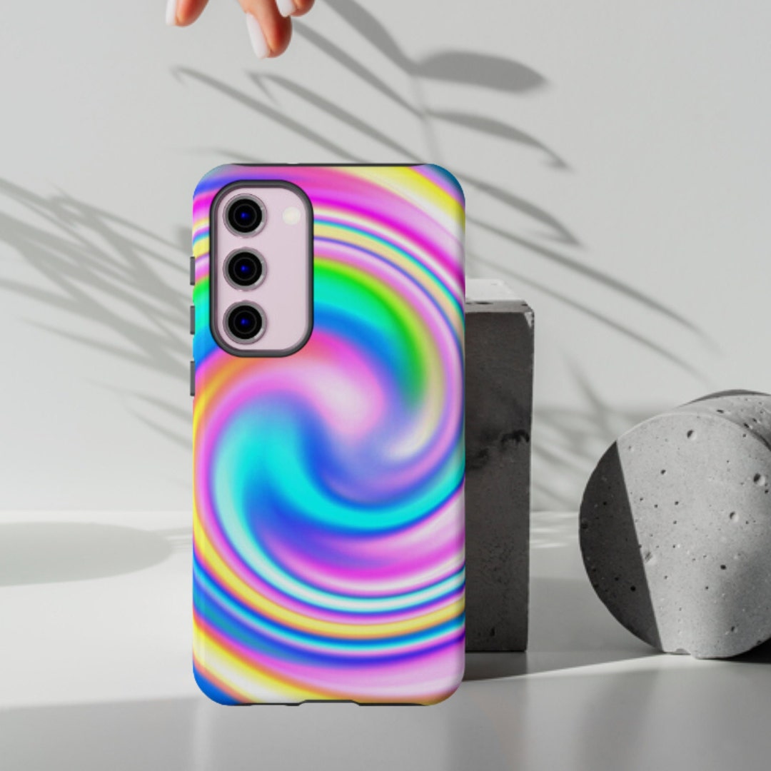 Android Retro Rainbow Swirl Phone Cases, Vintage 70s, Psychedelic ...