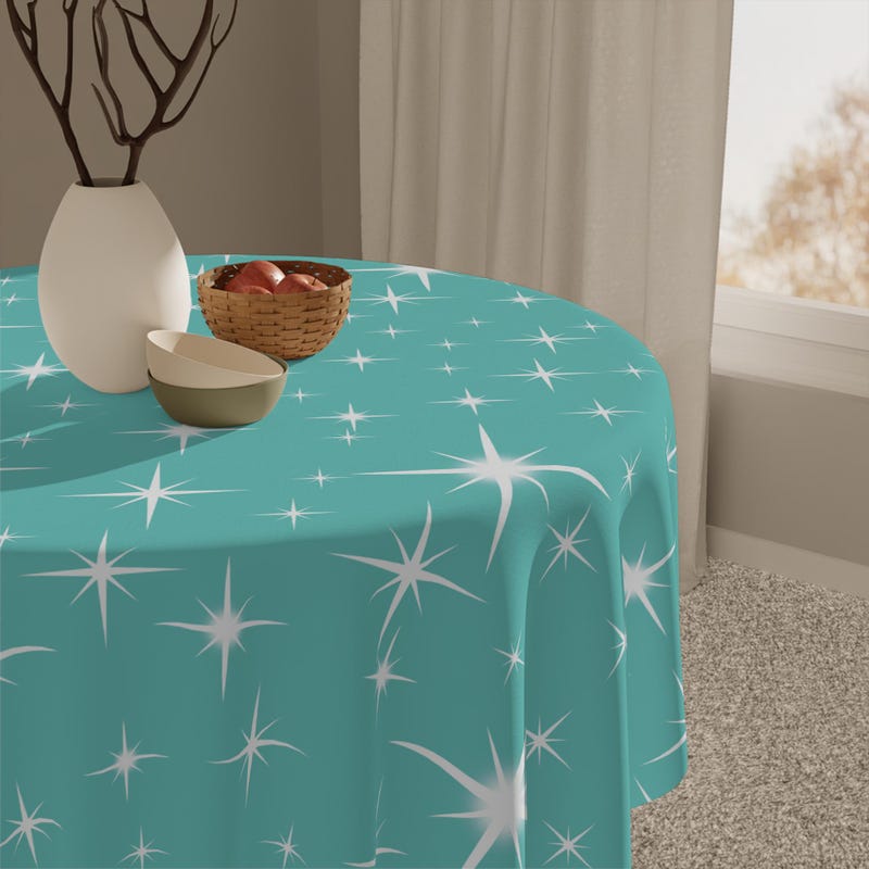 Turquoise Tablecloth - Etsy