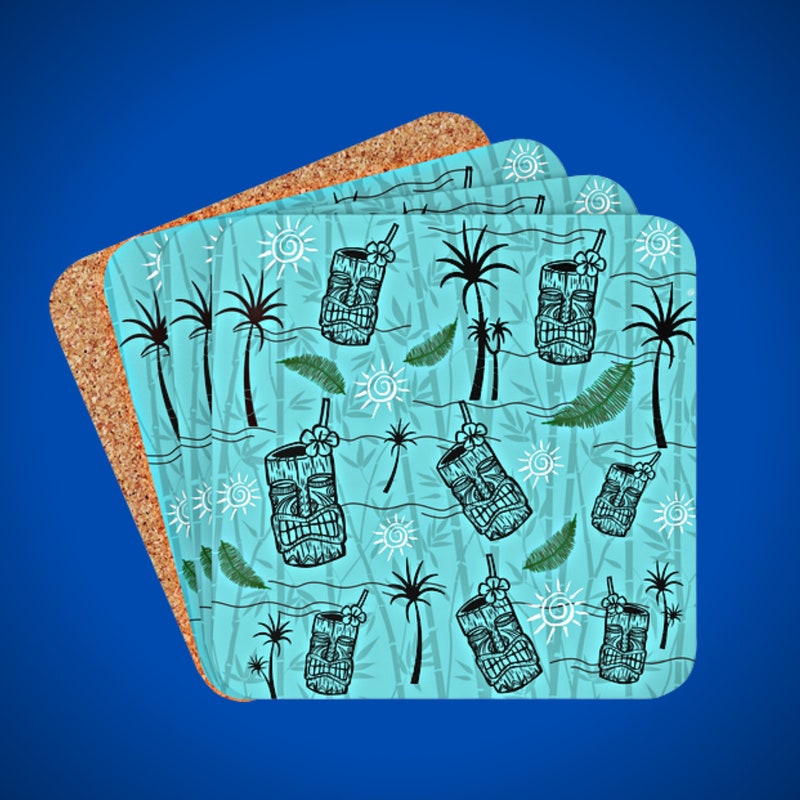 Tiki Bar Coasters - Etsy