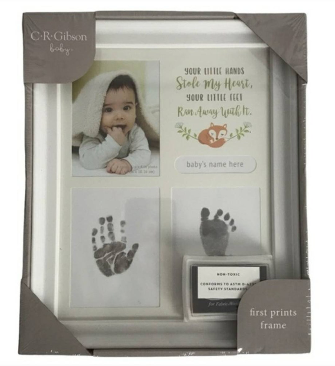 Baby Foot and Hand Print Memory Frame First Baby Prints - Etsy