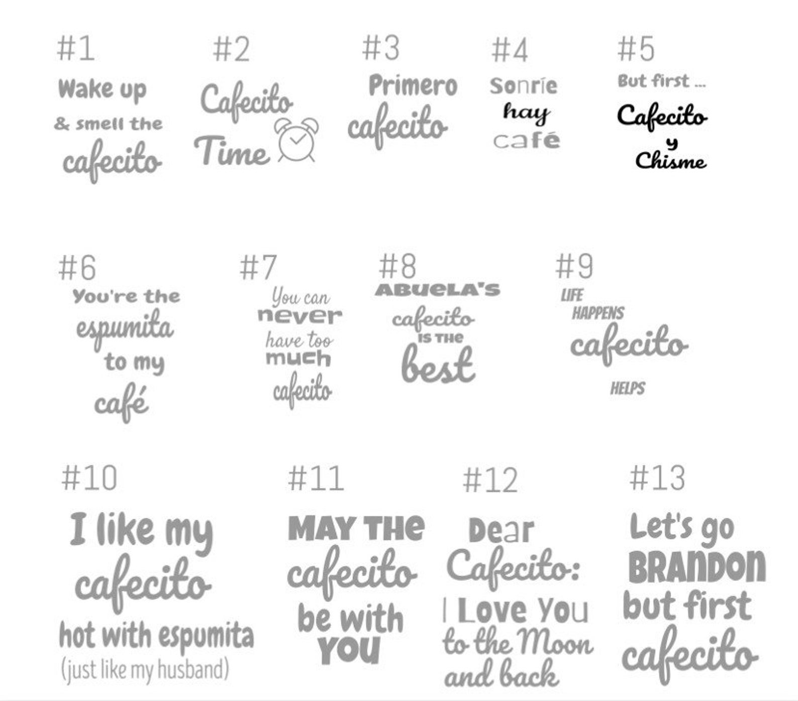 Cafecito Tray I Cafecito Icafecito Time I Cafecito Sign I - Etsy