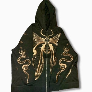 MADE TO ORDER Hand Painted Bleach Hoodie Mushrooms - Etsy