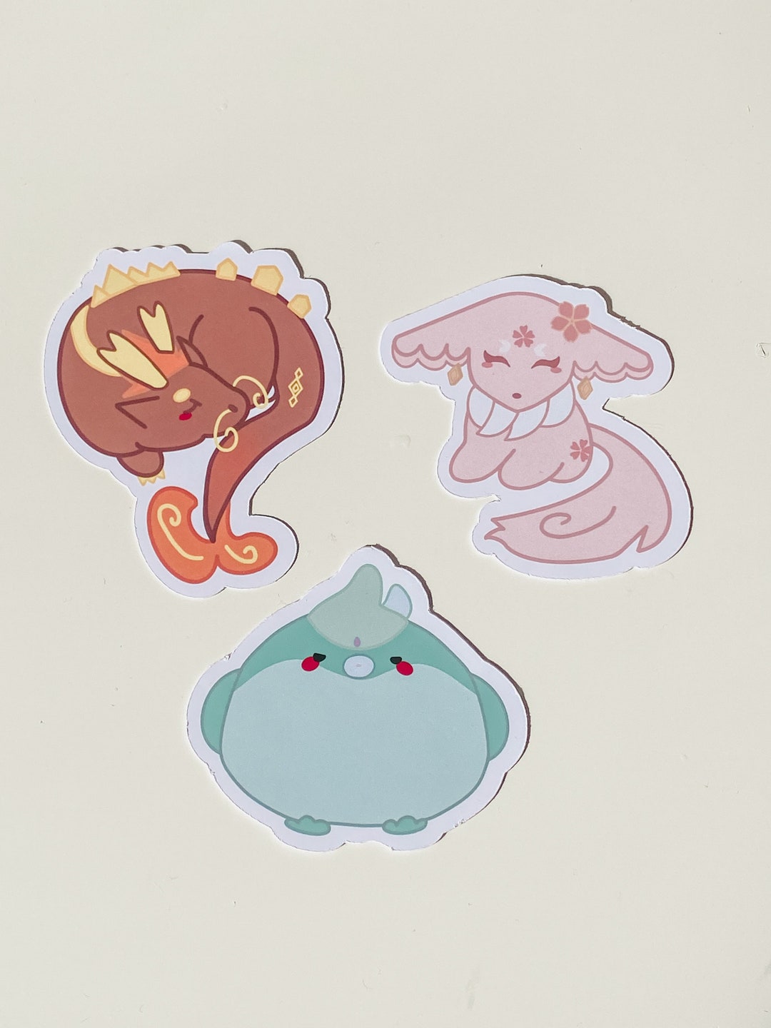 Genshin Impact Inspired Animal Stickers Yae Miko Fox Sticker Rex Lapis ...