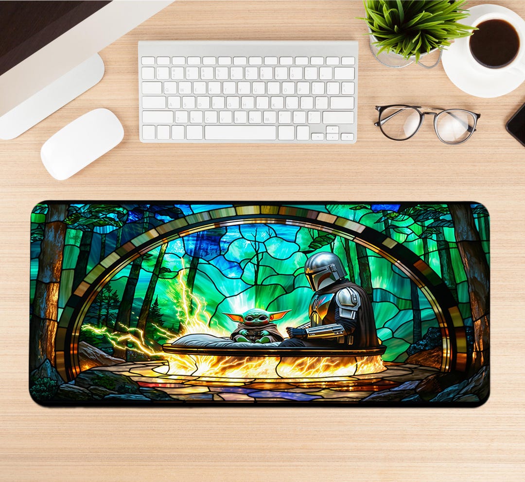 Fantasy Sci-fi Anime Desk Mat, Gaming Mouse Pad for Office, Large Desk ...