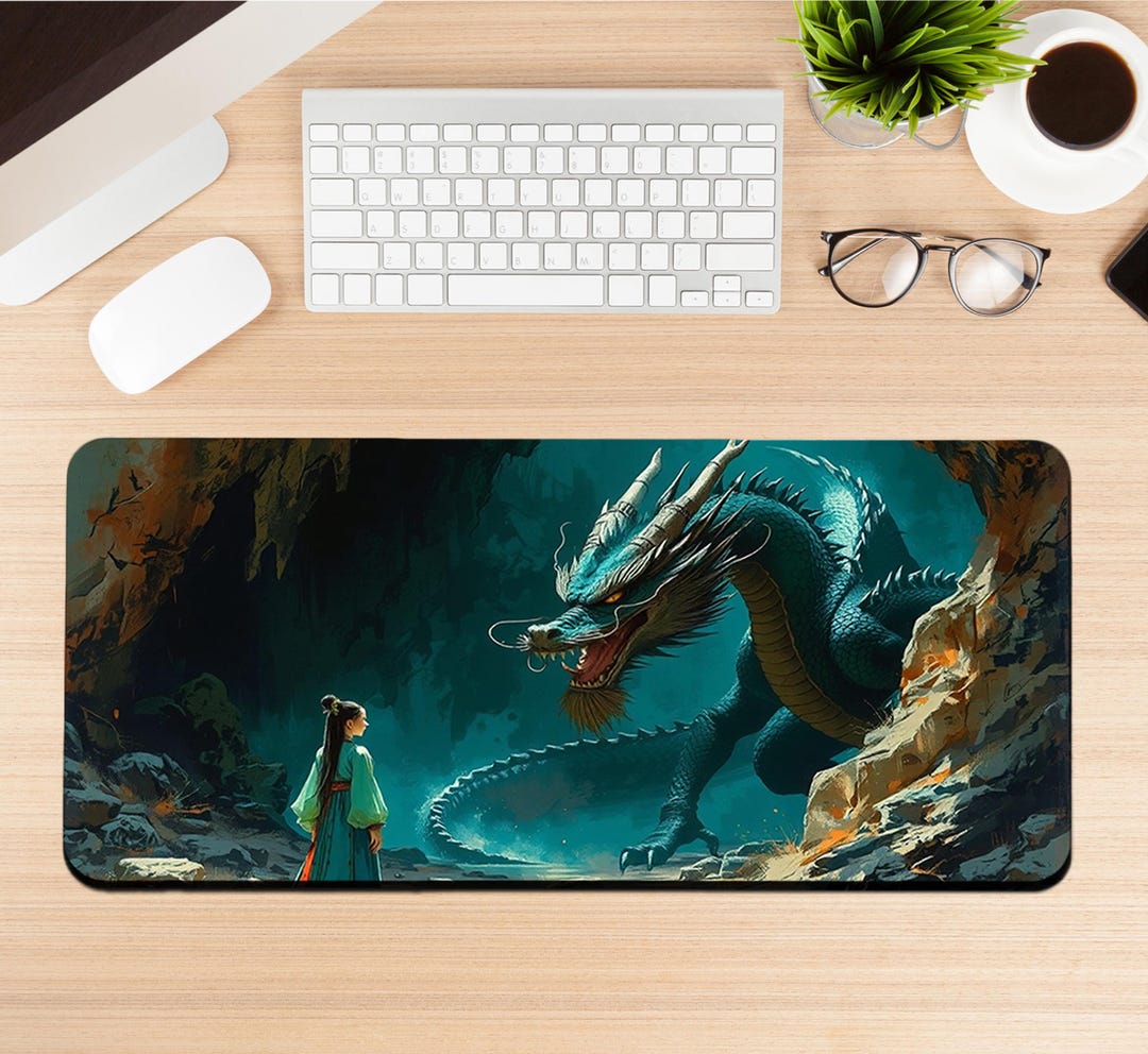 Fantasy Sci-fi Anime Desk Mat, Gaming Mouse Pad for Office, Large Desk ...