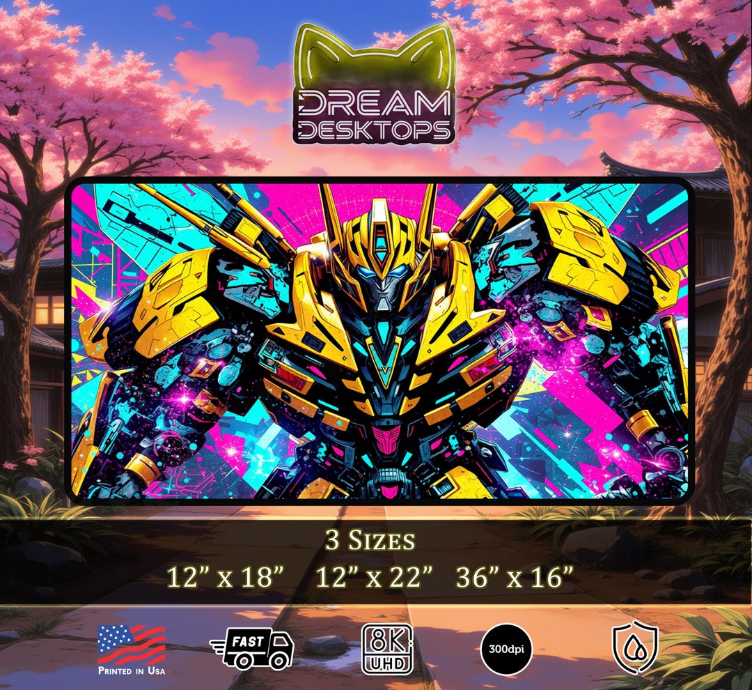 Bumblebee Desk Mat With Glamorous Design, Office Decor, Gaming ...