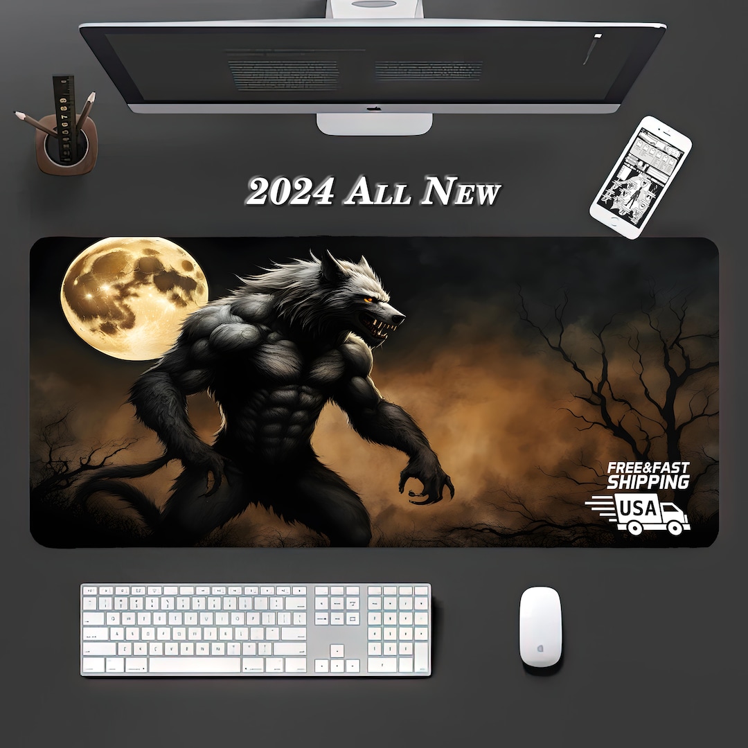 Werewolf,vampire,frankenstein Monster , Mouse Pad Fantasy Aesthetic ...