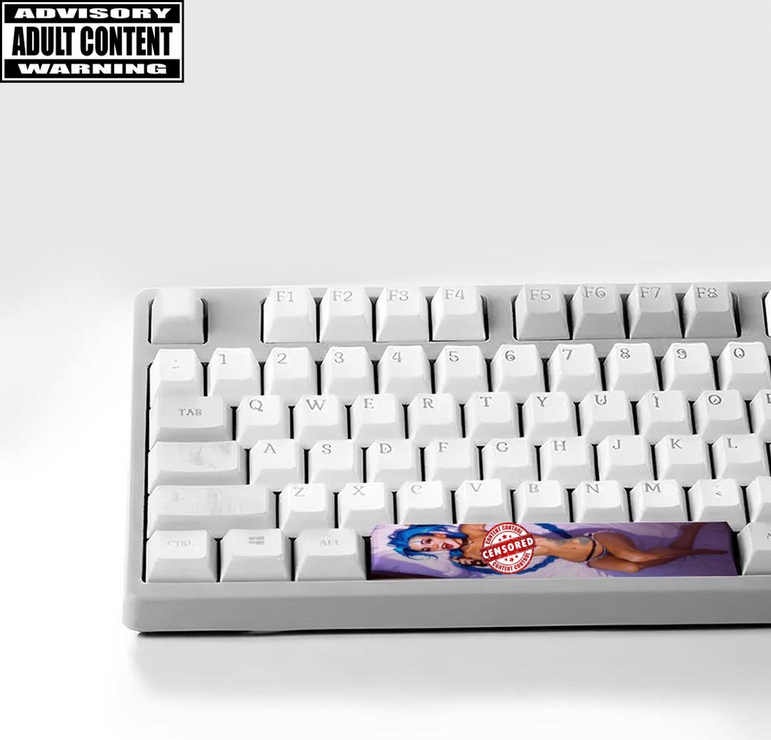 Jinx Lol Fantasy, Sci-fi, Anime Adult Custom Keycaps ,mechanical ...