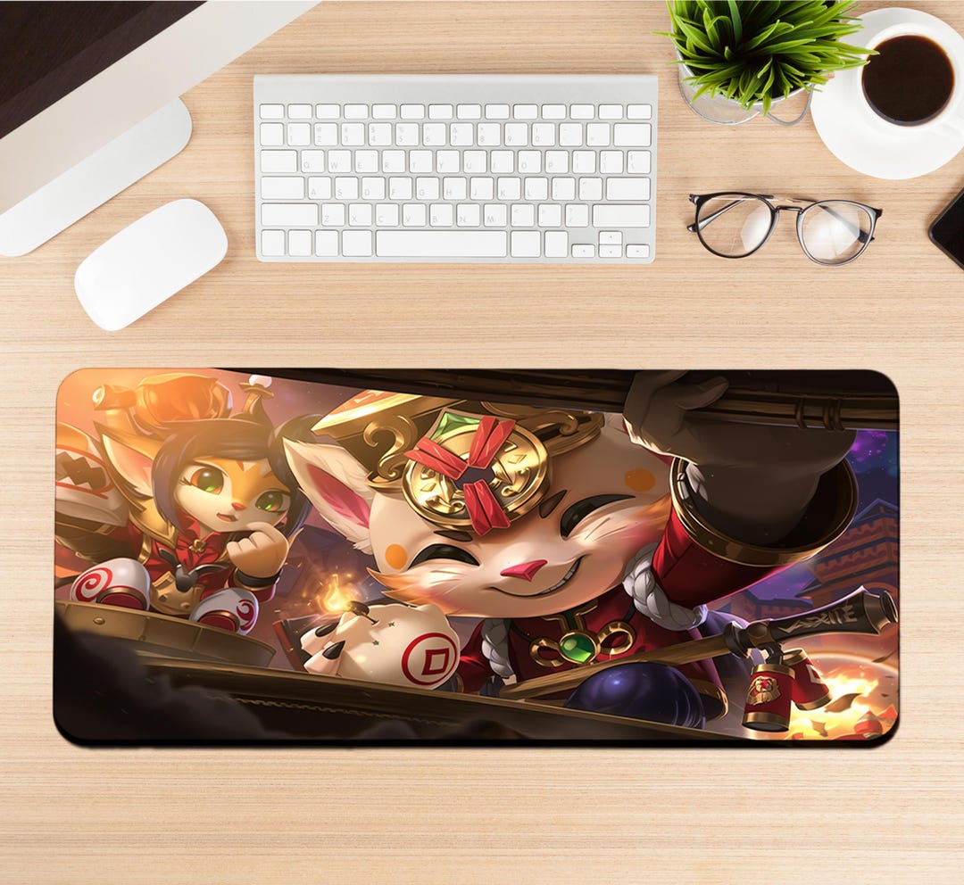 Teemo Fantasy Sci-fi Anime, Lofi Desk Mat, Gaming Mouse Pad for Office ...