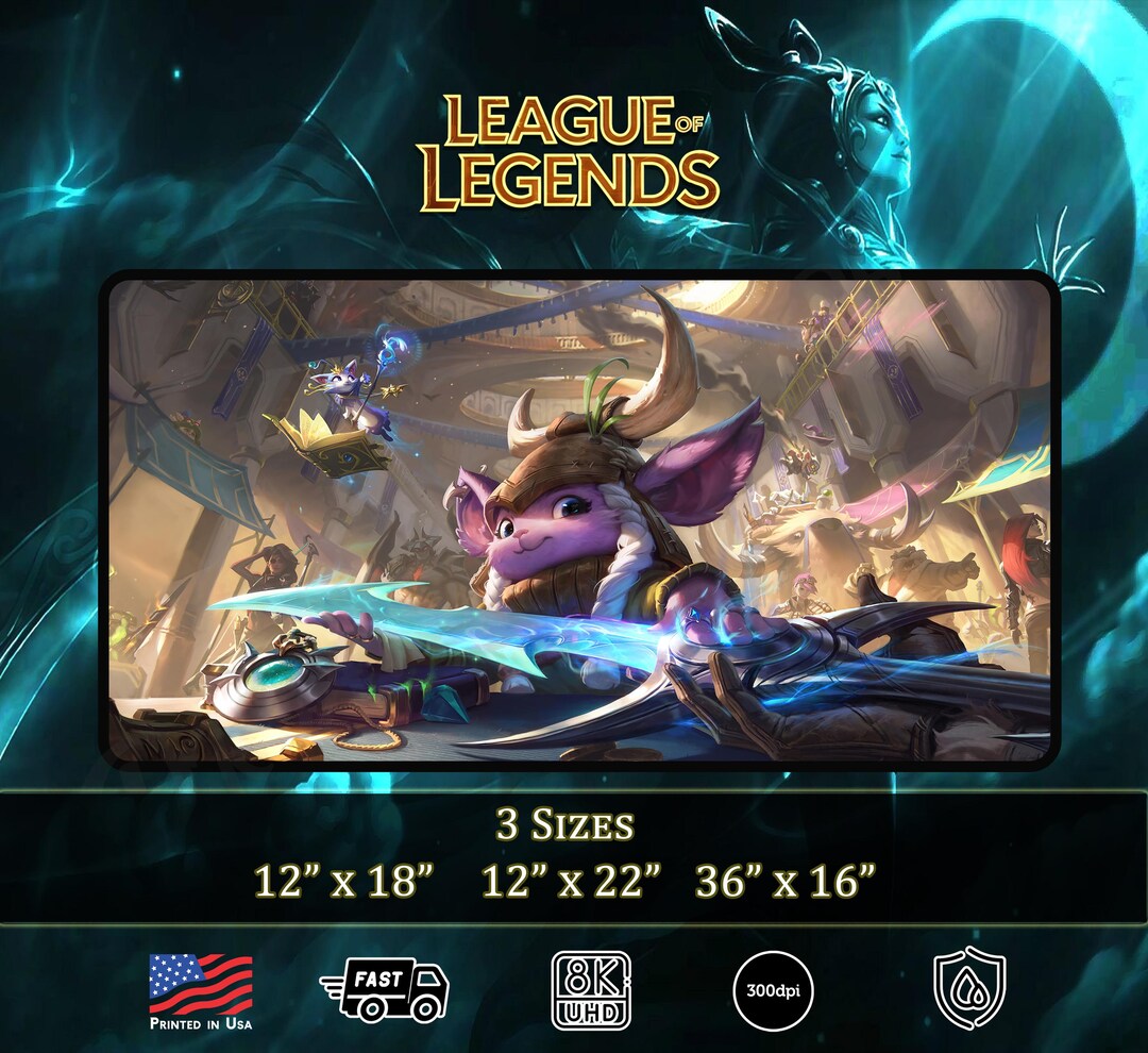 Yuumi League of Legends Desk Mat, Gaming Desk Mat, XXL Mouse Pad ...