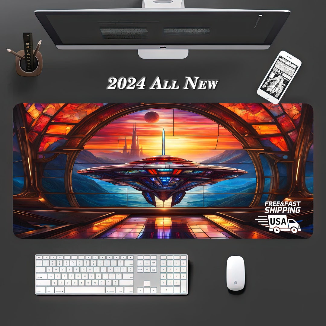 Lost Spaceship Sci-fi Anime Gift Custom Large Gamer Gaming Mouse Pad ...