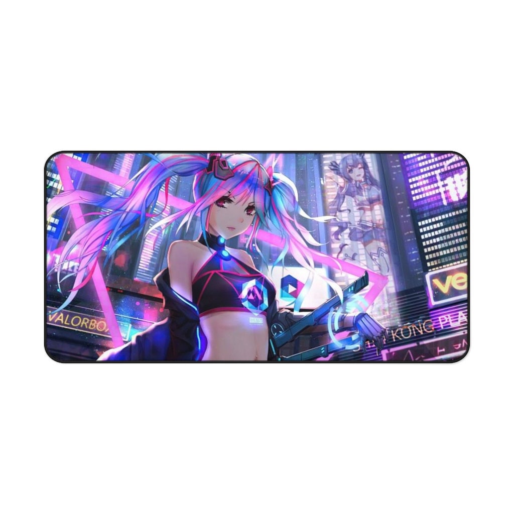 Neon Girl Gamer Gaming desk mat sold by Shunda Giles | SKU 40778638 ...