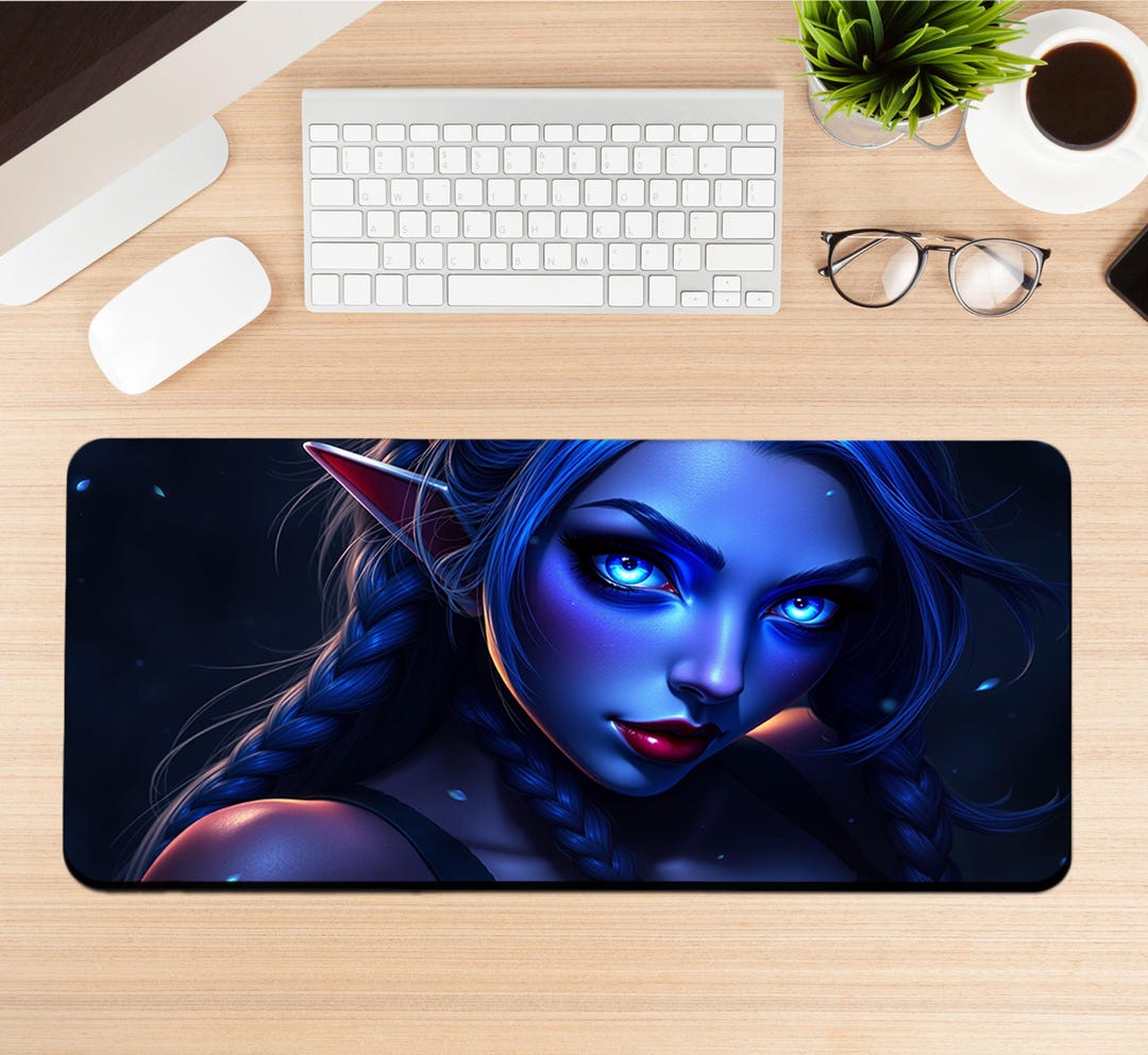Jinx Fantasy Sci-fi Anime, Lofi Desk Mat, Gaming Mouse Pad for Office ...