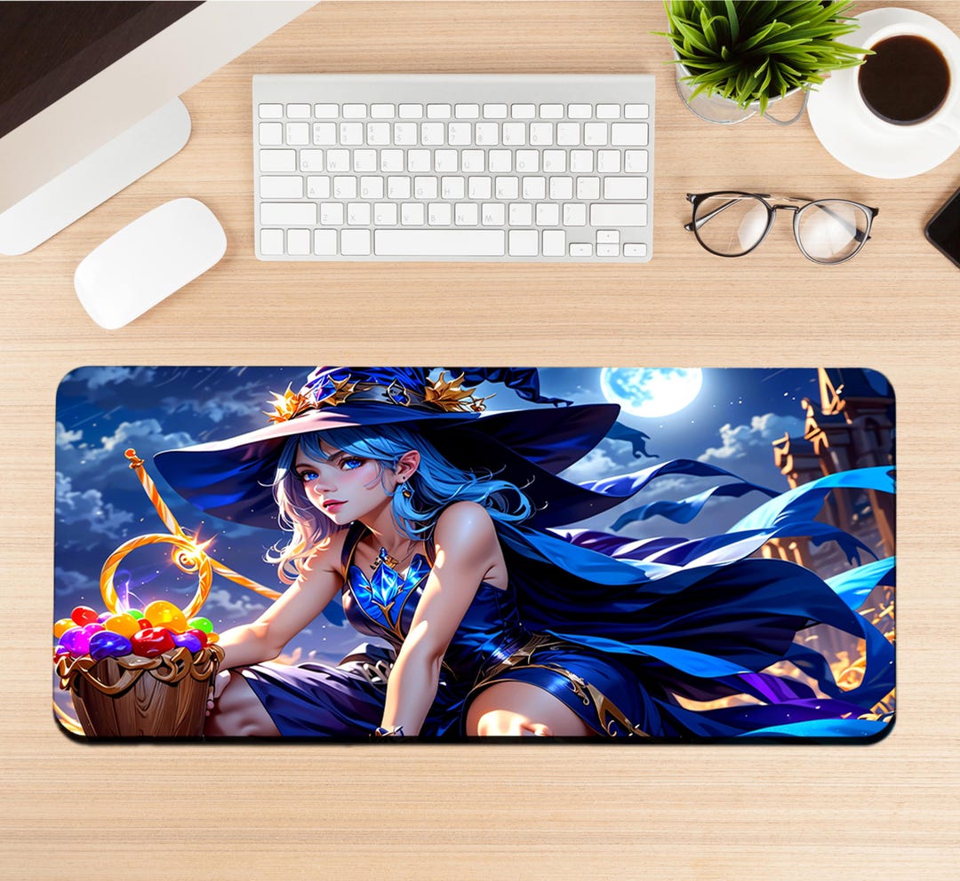 Fantasy Sci-fi Anime Desk Mat, Gaming Mouse Pad for Office, Large Desk ...