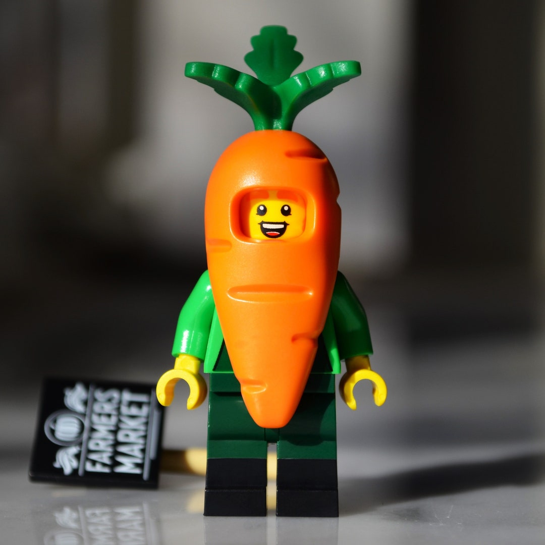 Carrot Mascot - Genuine LEGO® Minifigure / With Farmers Market Sign ...