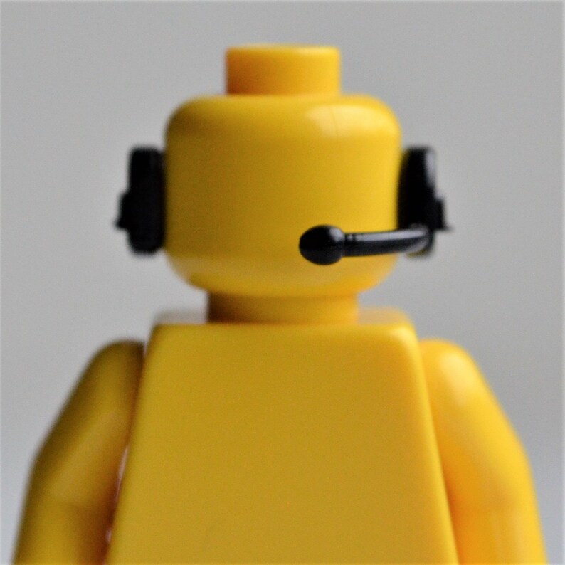 Headset 4 Color Options for Miniature Figures // Black / - Etsy