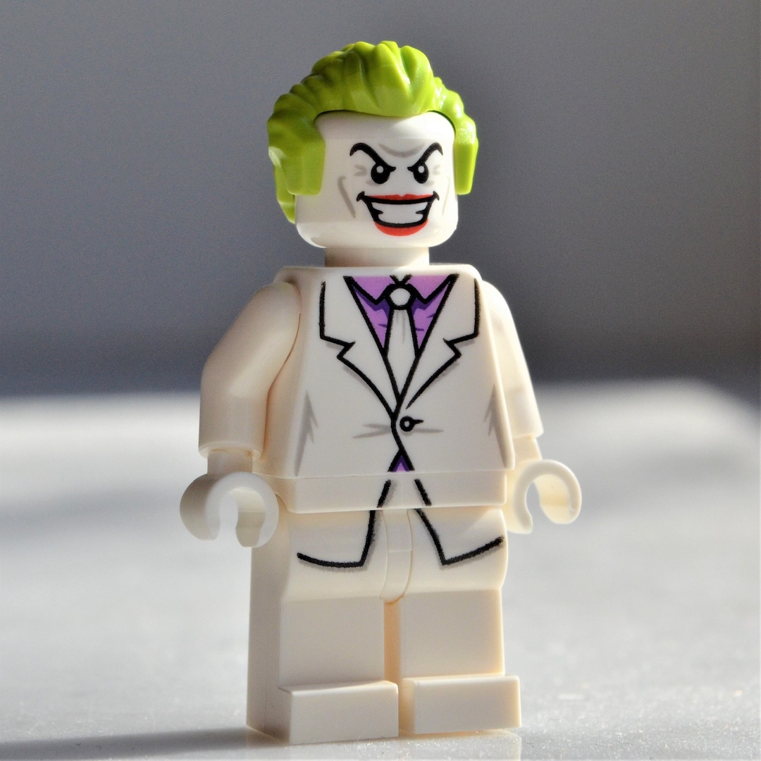 The Joker - White Suit - Genuine LEGO® Minifigure // Villain Jared Like ...