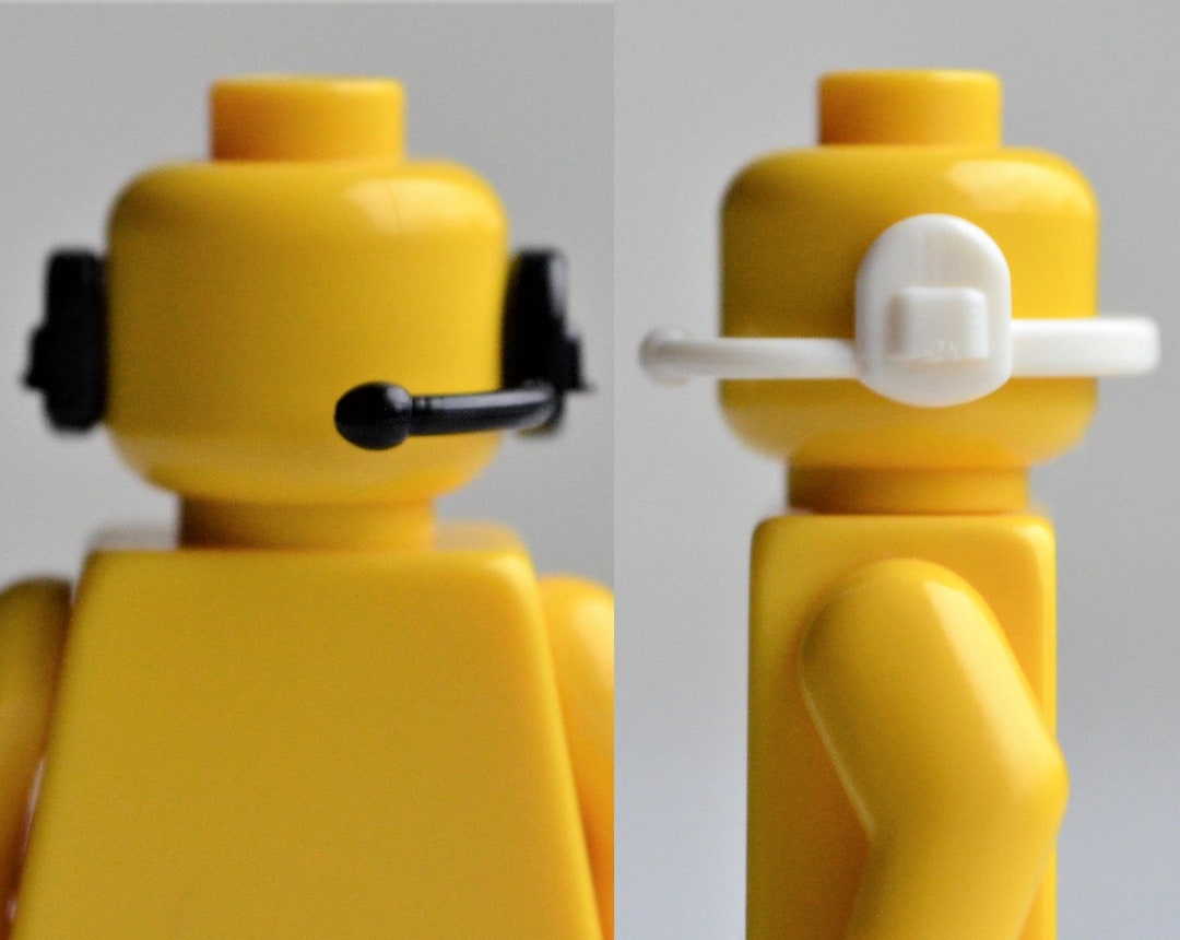 Headset 4 Color Options for Miniature Figures // Black / White / Army ...