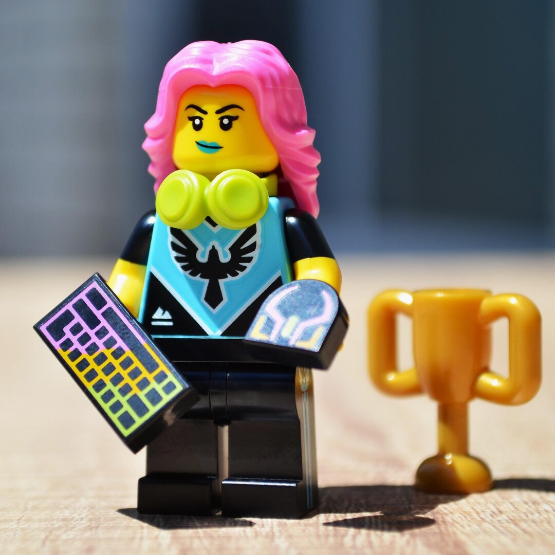 E-sports Gamer - Genuine LEGO® Minifigure // With Keyboard Mouse ...