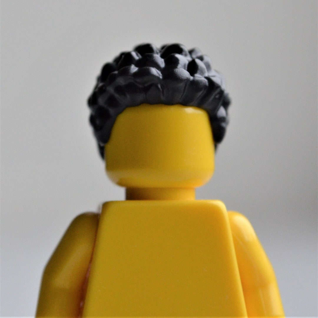 Spiky Afro Hair Black Genuine LEGO® Part // Very Curly Coiled Spikey ...