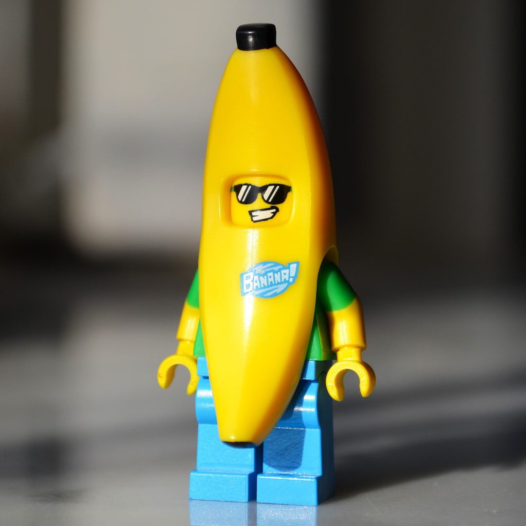 Banana Guy Genuine LEGO® Minifigure / Yellow Fruit Dude Man - Etsy