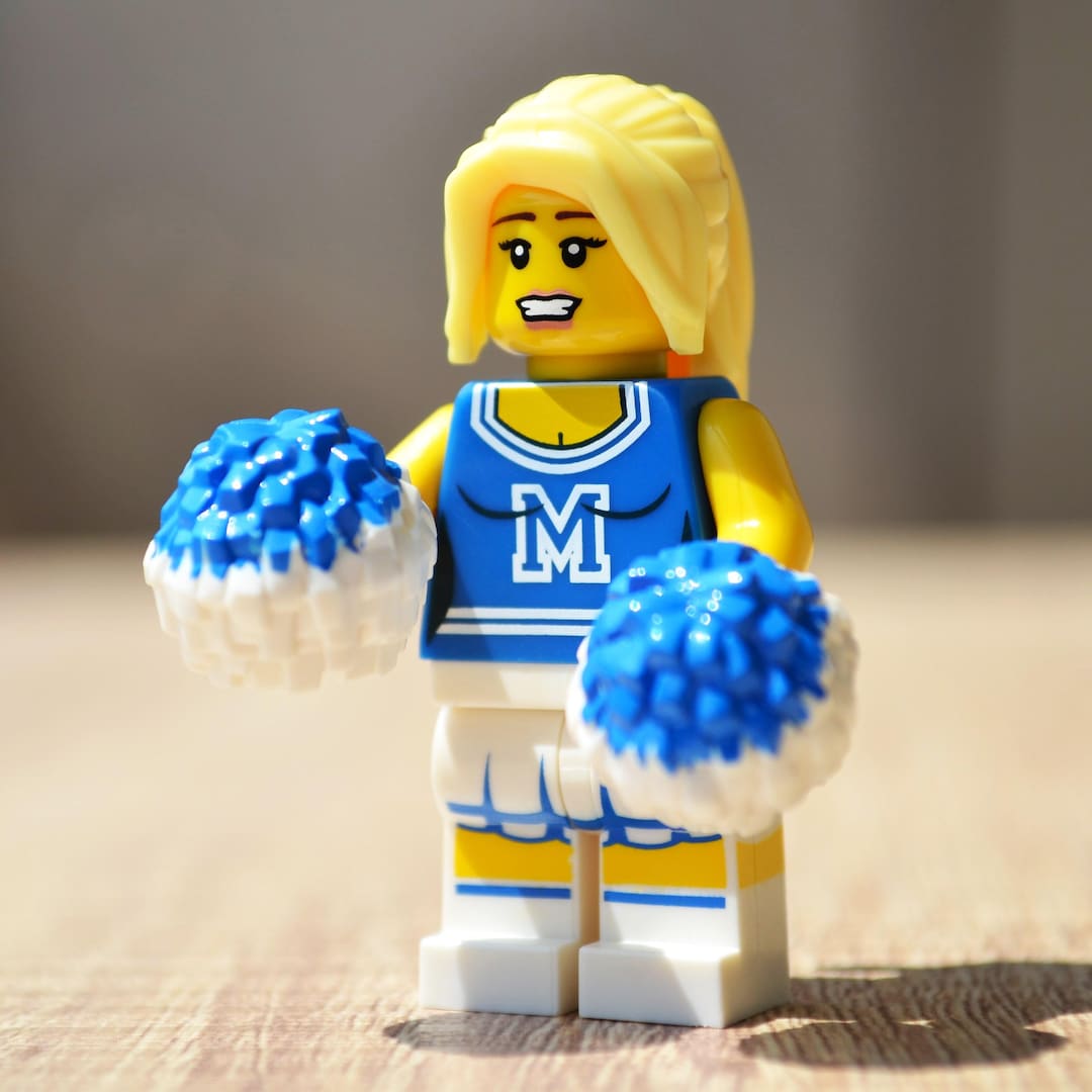 Cheerleader - Genuine LEGO® Minifigure / Cheer Leader Leading Cheerleading Girl Woman Dancer ...
