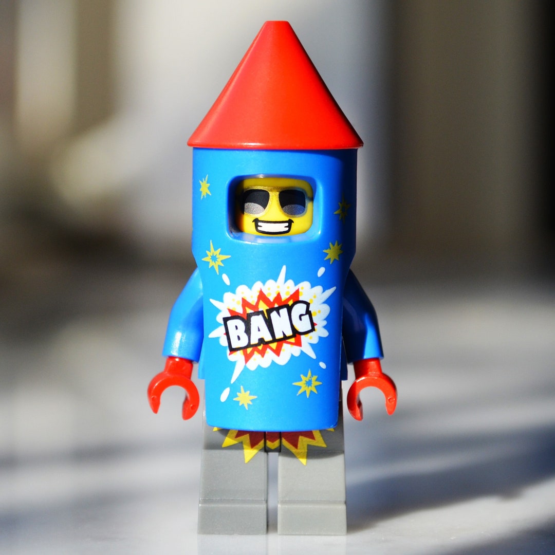 Firework Guy - Genuine LEGO® Minifigure / Fire Dude Fireworks Works ...