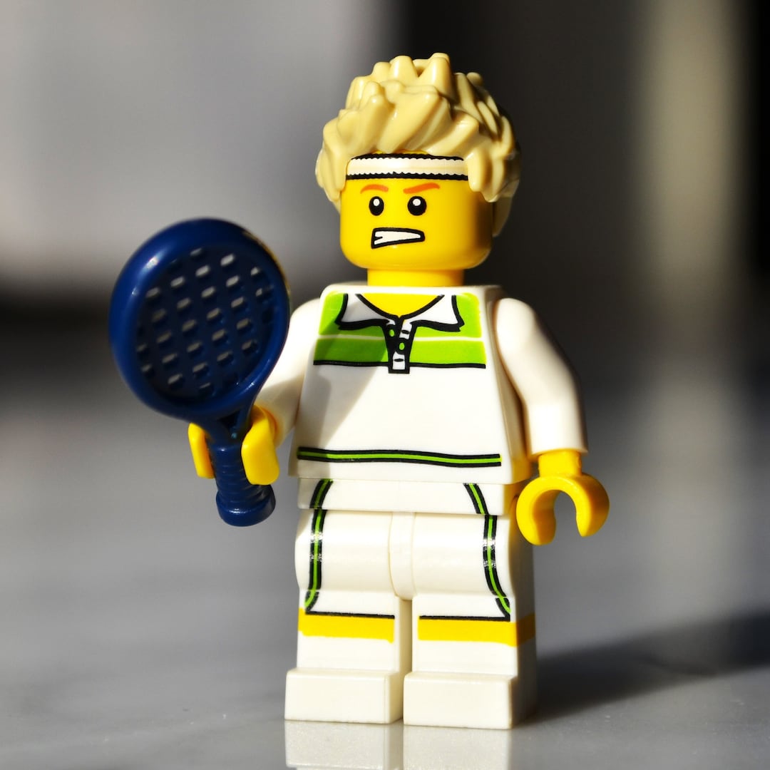 Tennis Ace - Genuine LEGO® Minifigure / Athlete Player Dude Man Kid Boy ...