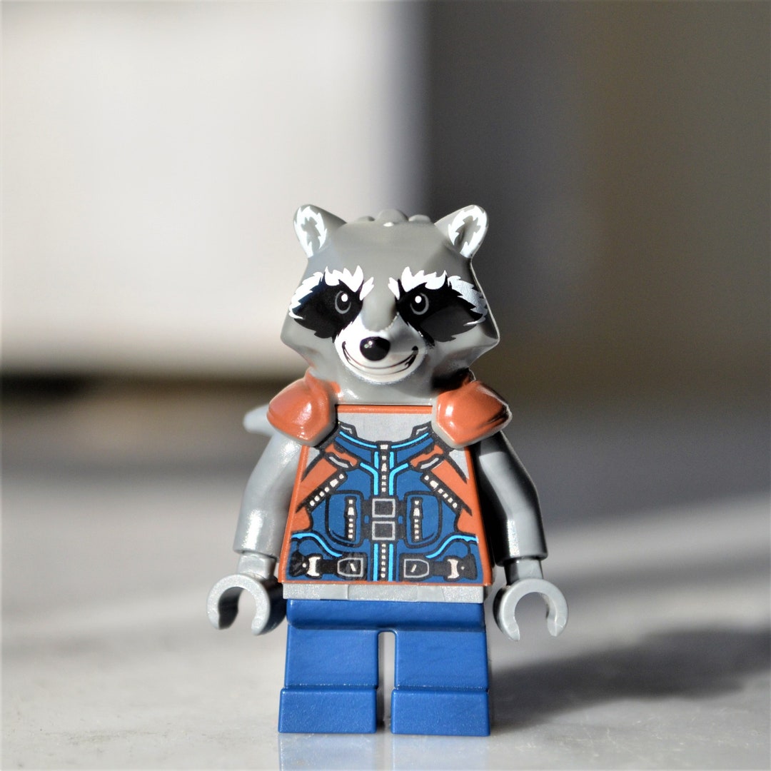 Rocket Raccoon - Genuine LEGO® Minifigure - 2017 Version // Dark Blue ...