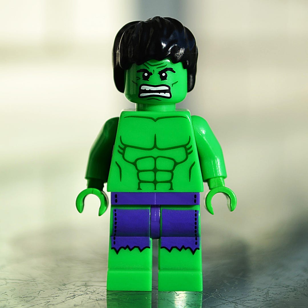 Hulk - Genuine LEGO® Minifigure - 2012 Design / ! RARE Polybag Version ...