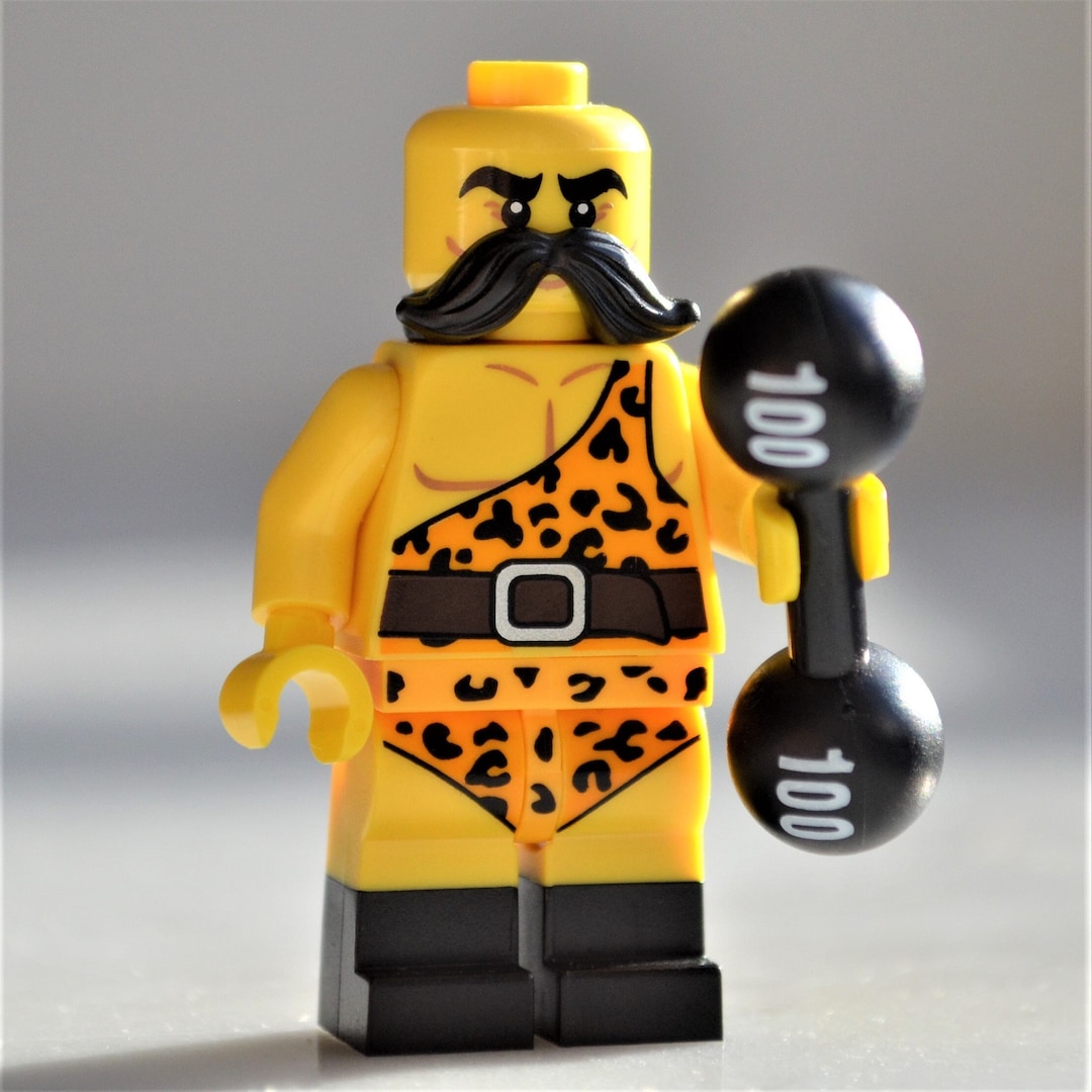 Strongman - Genuine LEGO® Minifigure // With Dumbbell Circus Performer ...