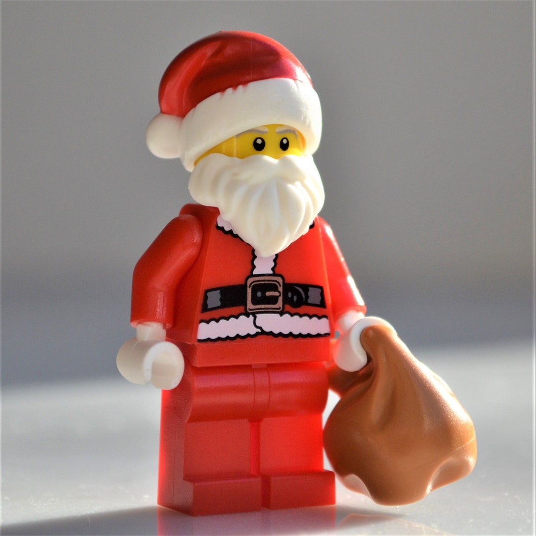 Santa - Genuine LEGO® Minifigure // With Gift Bag Sack // Claus ...