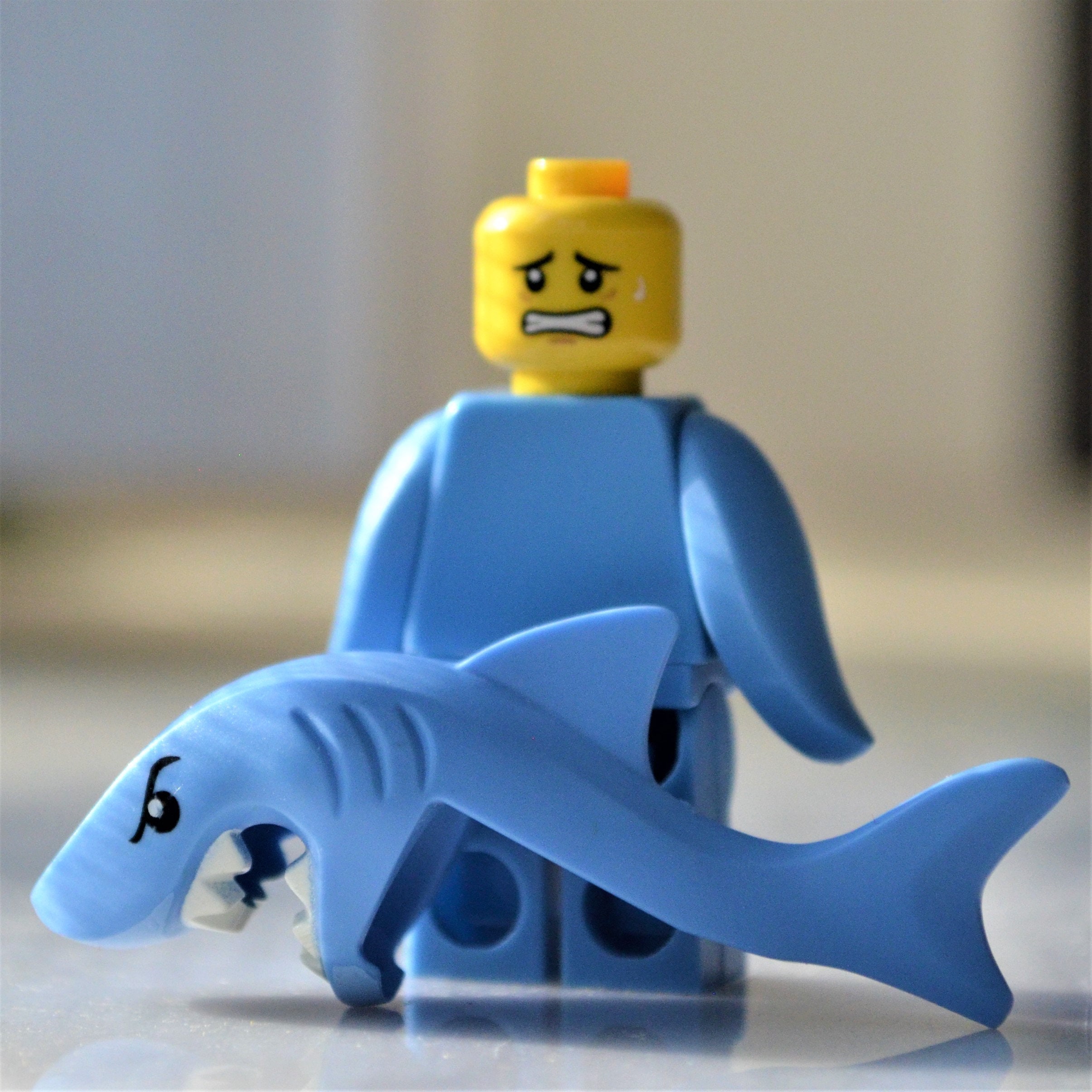 Shark Suit Guy - Genuine LEGO® Minifigure / Animal Blue Costume Mascot ...