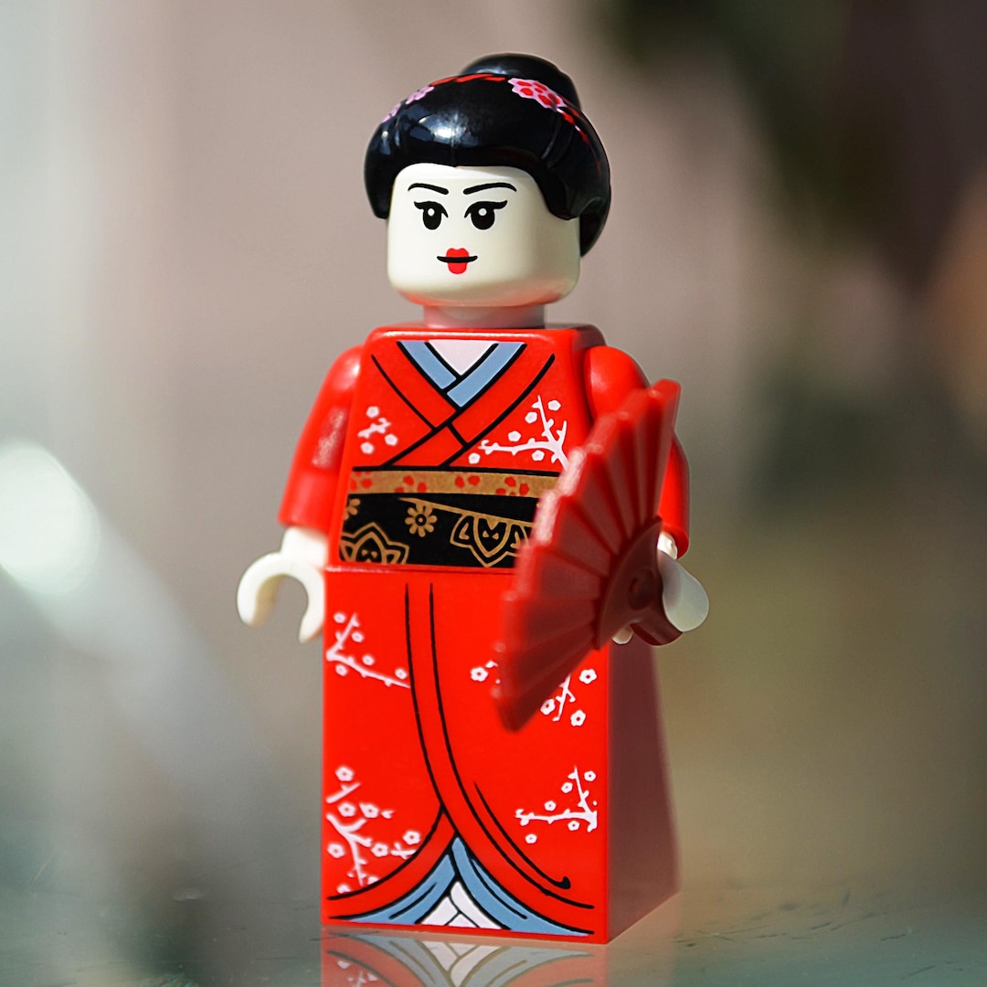 Kimono Girl - Genuine LEGO® Minifigure / Japanese Woman Geisha Wearing ...