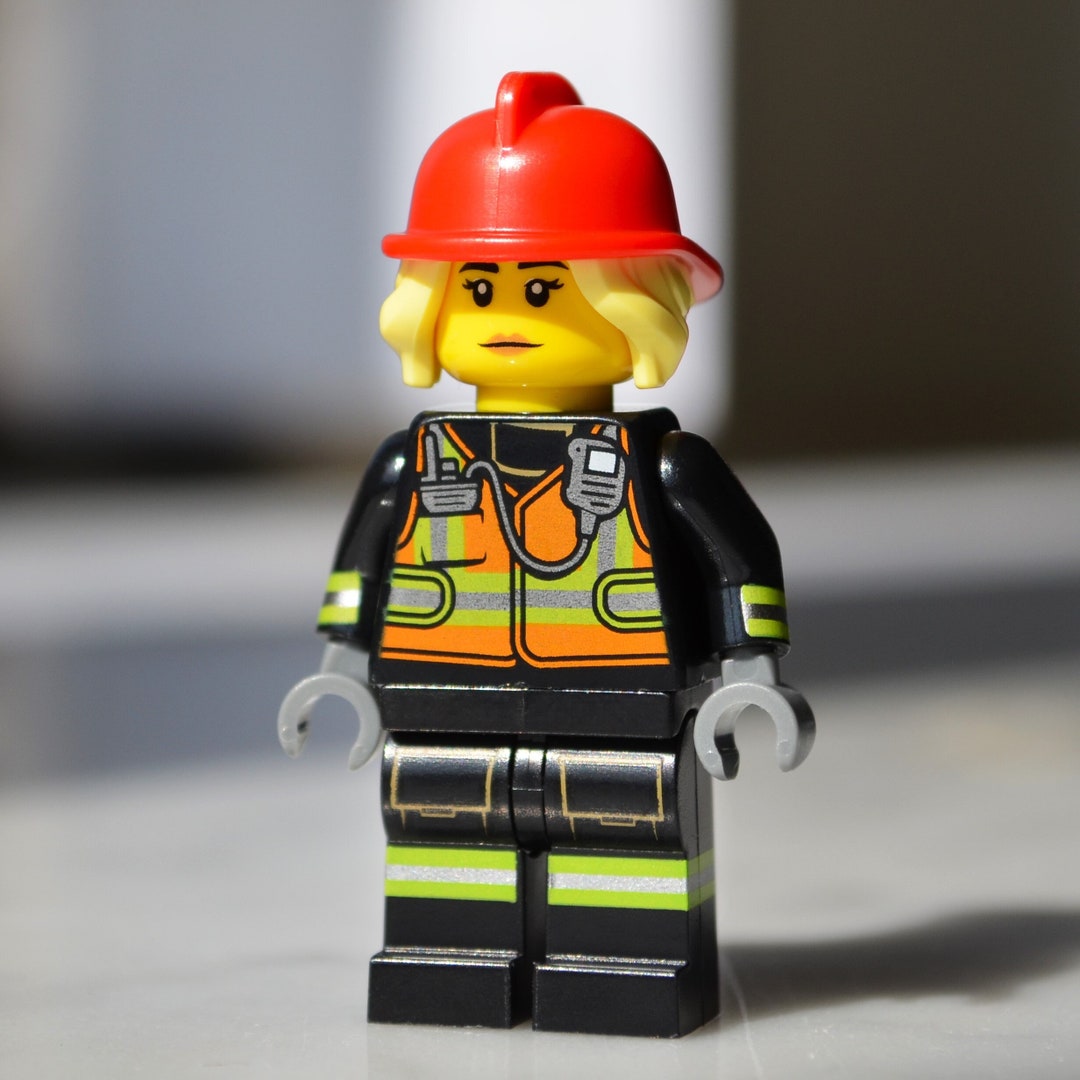 Fire Fighter Genuine LEGO® Minifigure / Firefighter Female - Etsy