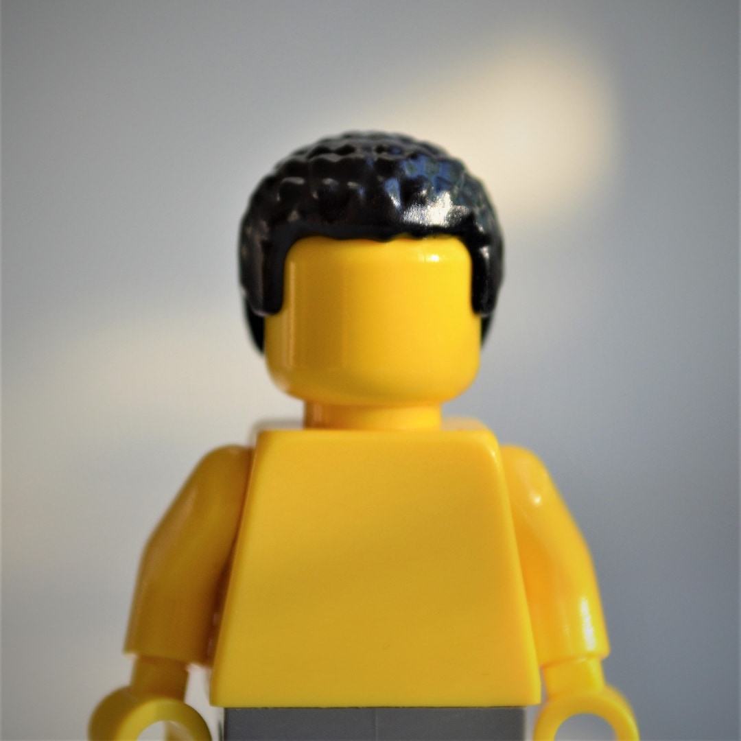 Short Afro Hair Black Genuine LEGO® Part // Very Curly / - Etsy