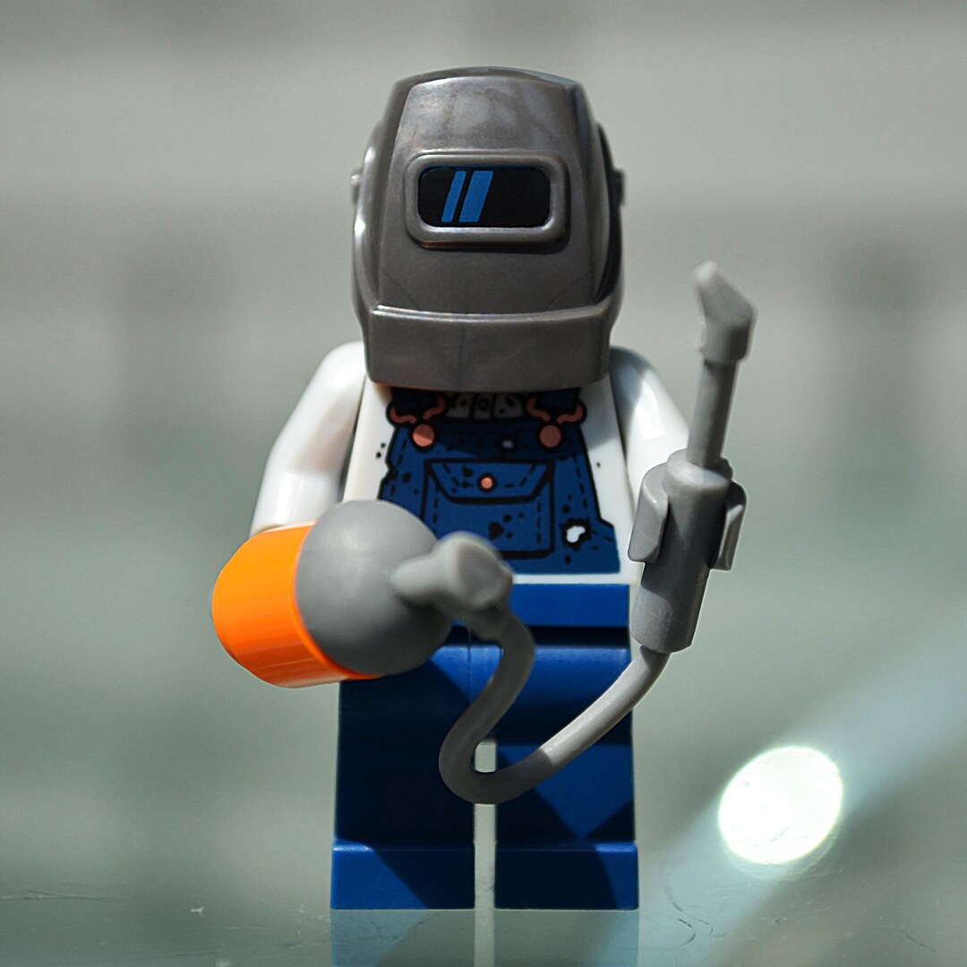 Welder - Genuine LEGO® Minifigure // Tradesman Construction Worker Male ...