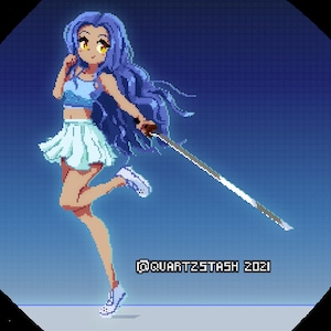 Animated Pixel Avatars 256px, 128px, & 64px | Great Fit for Twitch ...