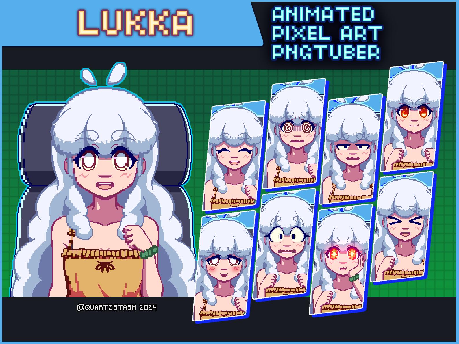 Animated Pixel Giftuber Commissions, Retro Pngtuber Stream Avatar ...