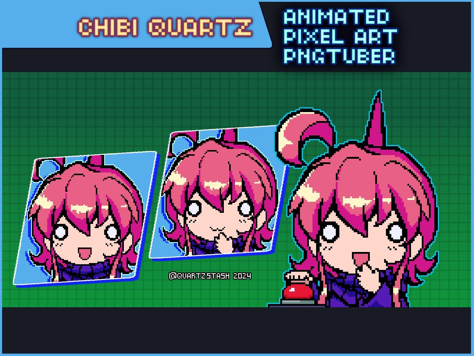 Animated Pixel Giftuber Commissions, Retro Pngtuber Stream Avatar ...