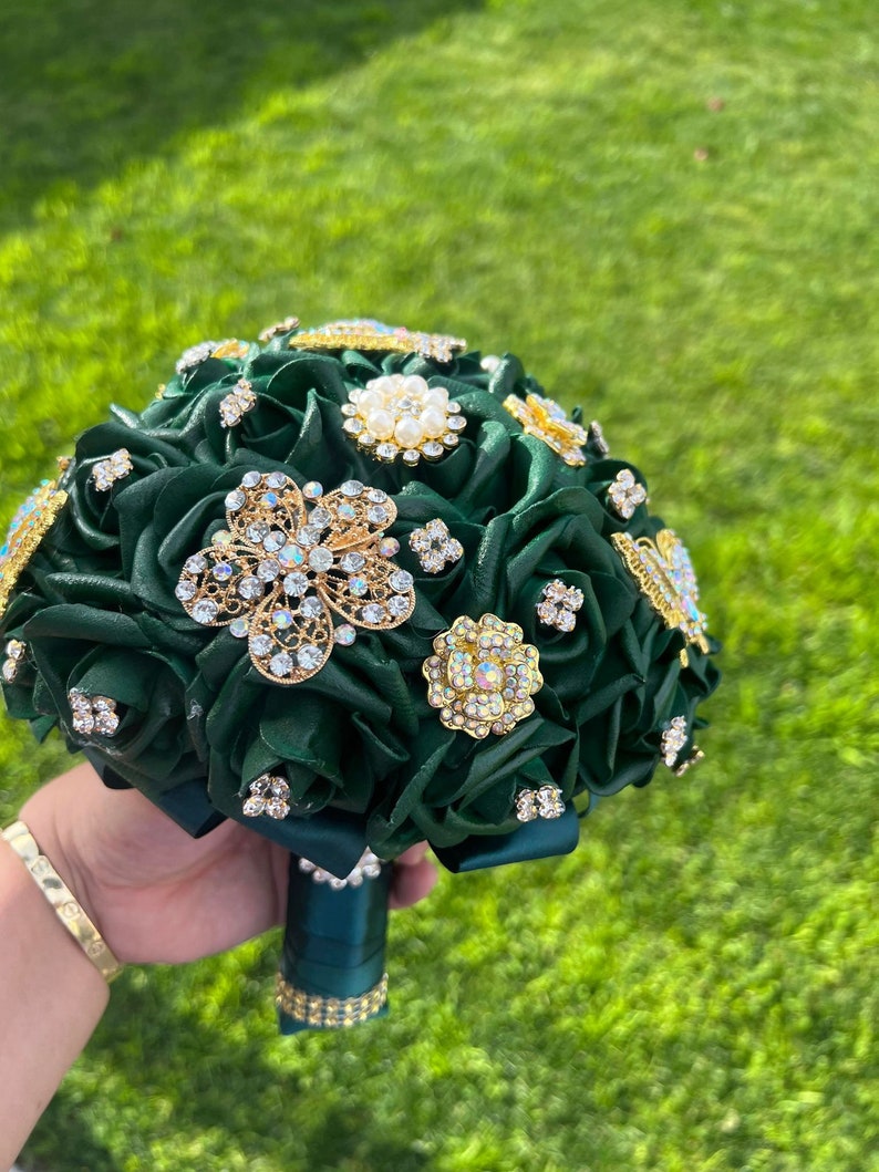 Emerald Green Bouquet - Etsy