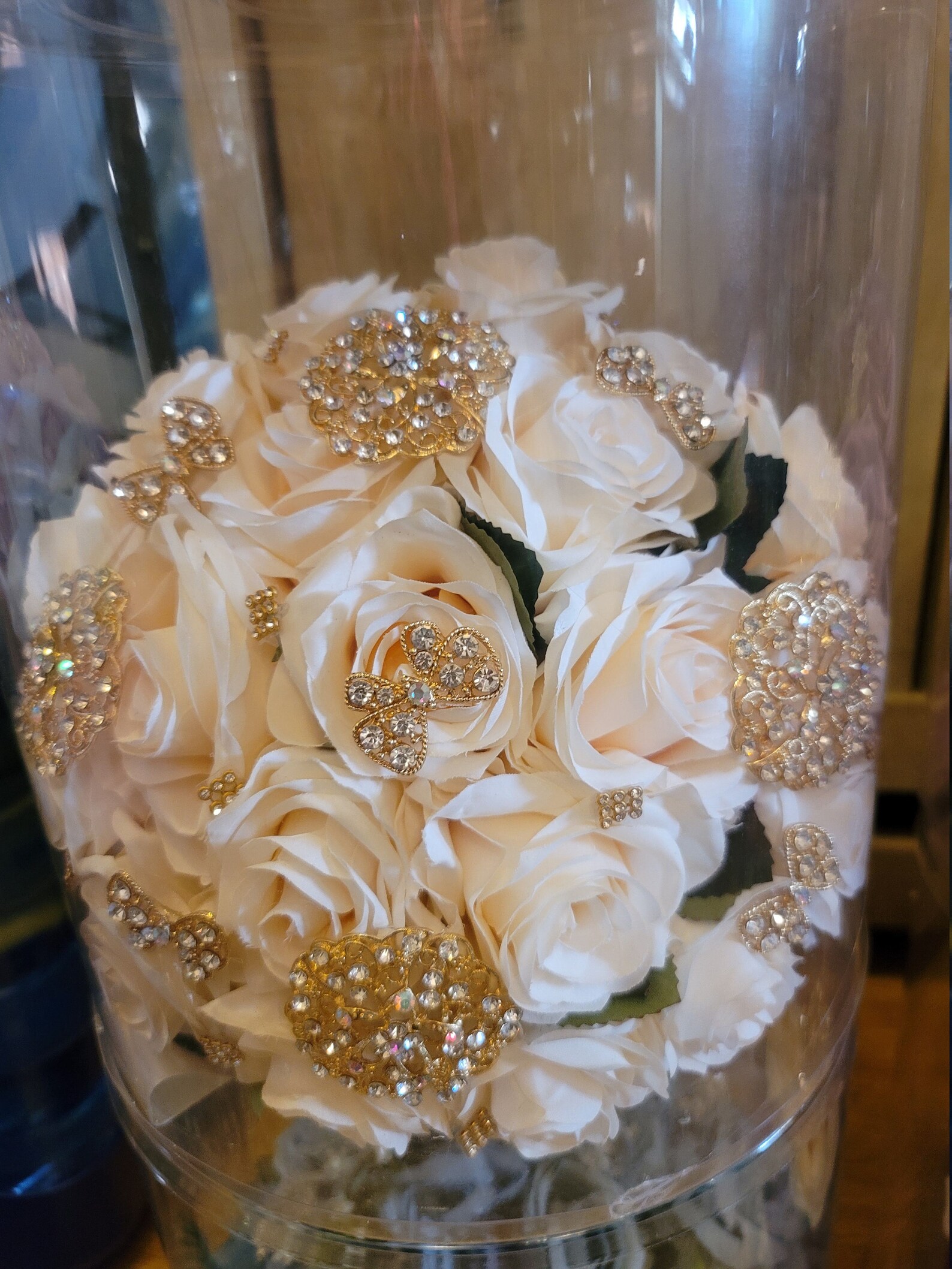 Ivory/ Champagne Bouquet - Etsy