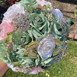 Enchanted Forest Light Sage With Blush and Ivory - Etsy