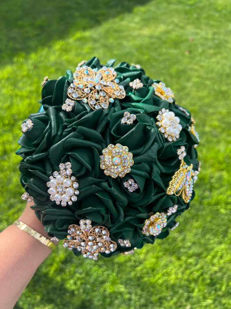 Emerald Green Bouquet - Etsy