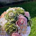 Sage Green and Blush Mix Bouquet - Etsy