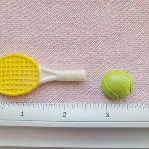 24 Pcs. (12 Rackets/12 Balls) Sugar Fondant Rackets, Tennis Ball Cake ...
