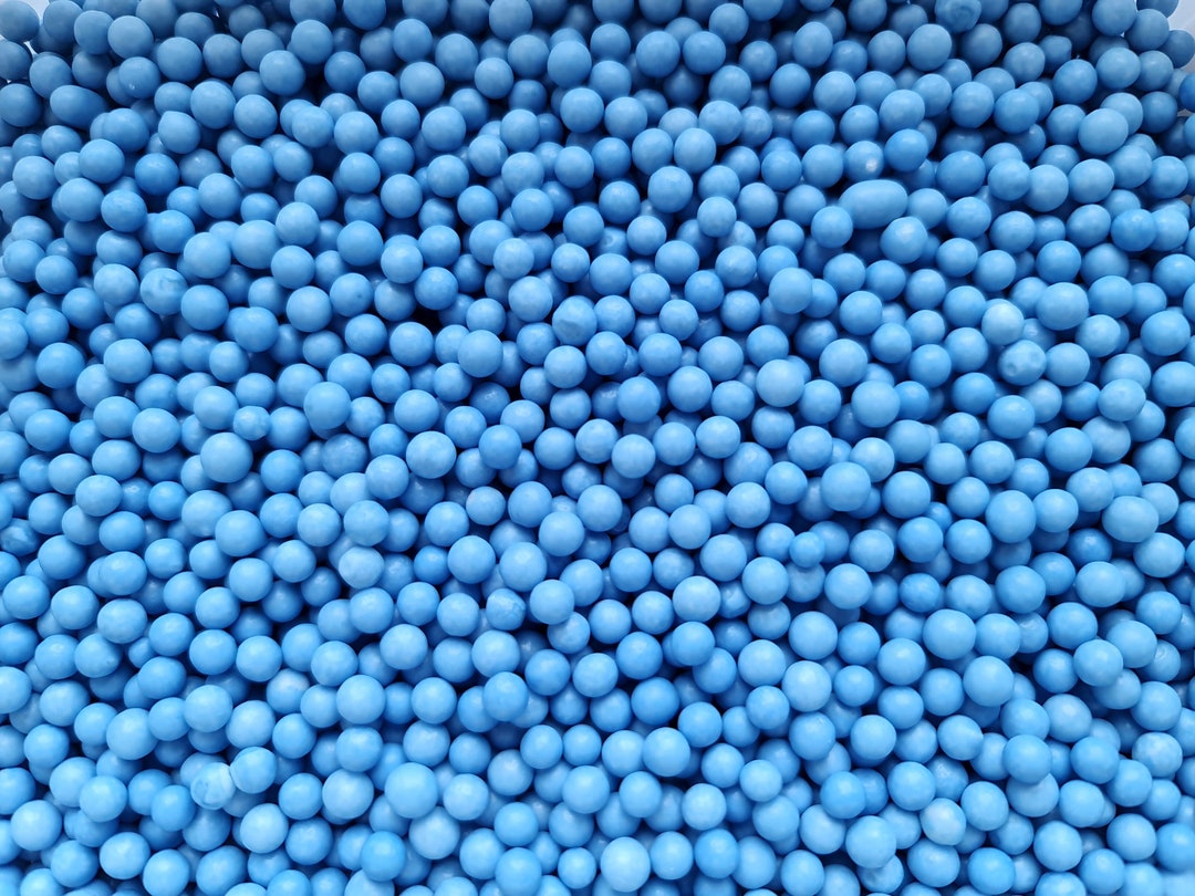 4 Mm 60 Grams 120 Grams Edible Blue Pearls Sugar Pearls Etsy