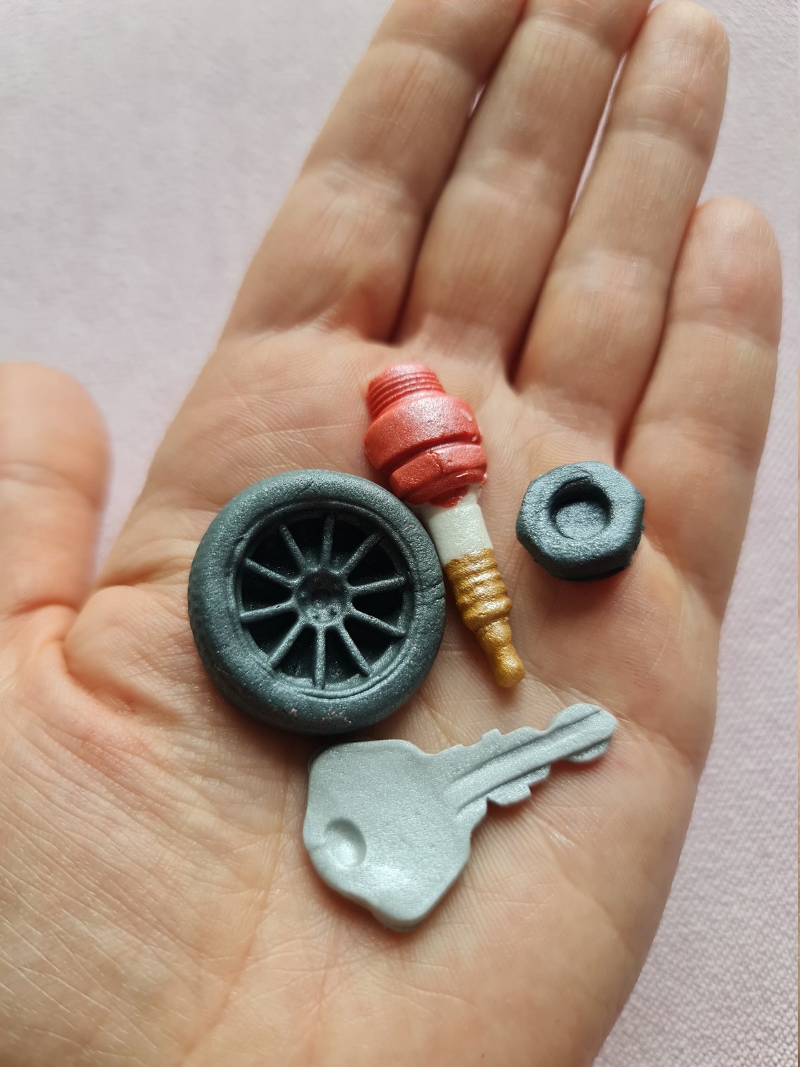 Fondant Tool Cake Toppers: 36-piece Mechanic Car Theme Setno Extra Fees ...