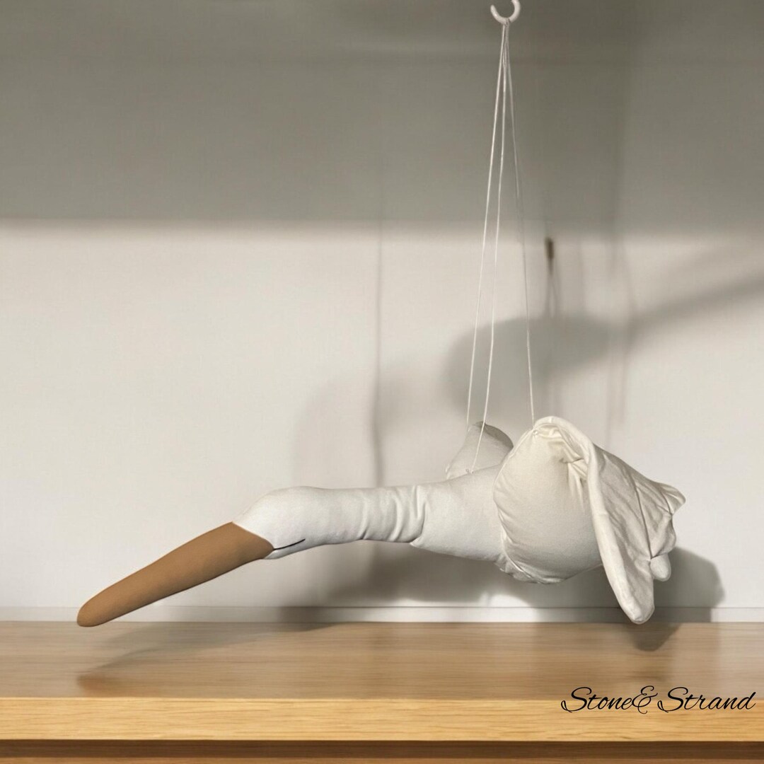 Flying Swan, Stork, Goose for Nursery Mobile, Shower, Photoshoot, or ...